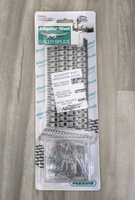 7" Belt Splice Kit (2 Pack) Alligator Rivet Baler Stainless Steel ...