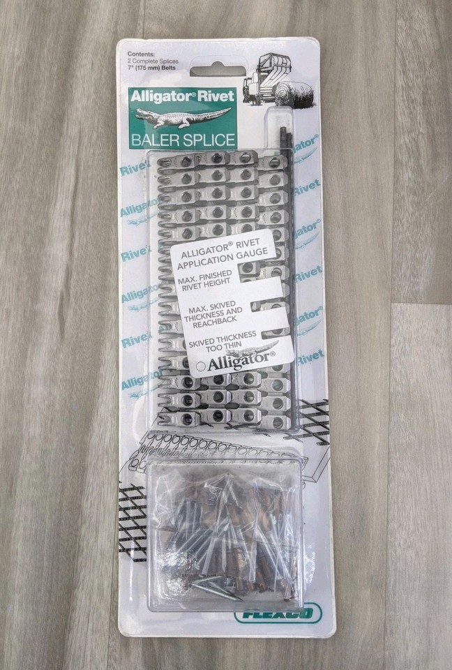 7" Belt Splice Kit (2 Pack) Alligator Rivet Baler Stainless Steel ...