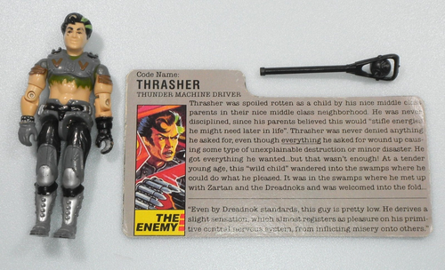 1986 Cobra Dreadnok Thrasher Figure Vintage G.I. GI Joe 3.75 ARAH *100% Complete | eBay