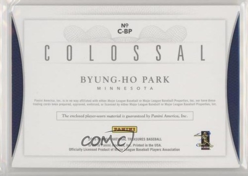 2016 Panini National Treasures - Colossal Byung-Ho Park #C-BP /99 (MEM, RC) for sale online | eBay