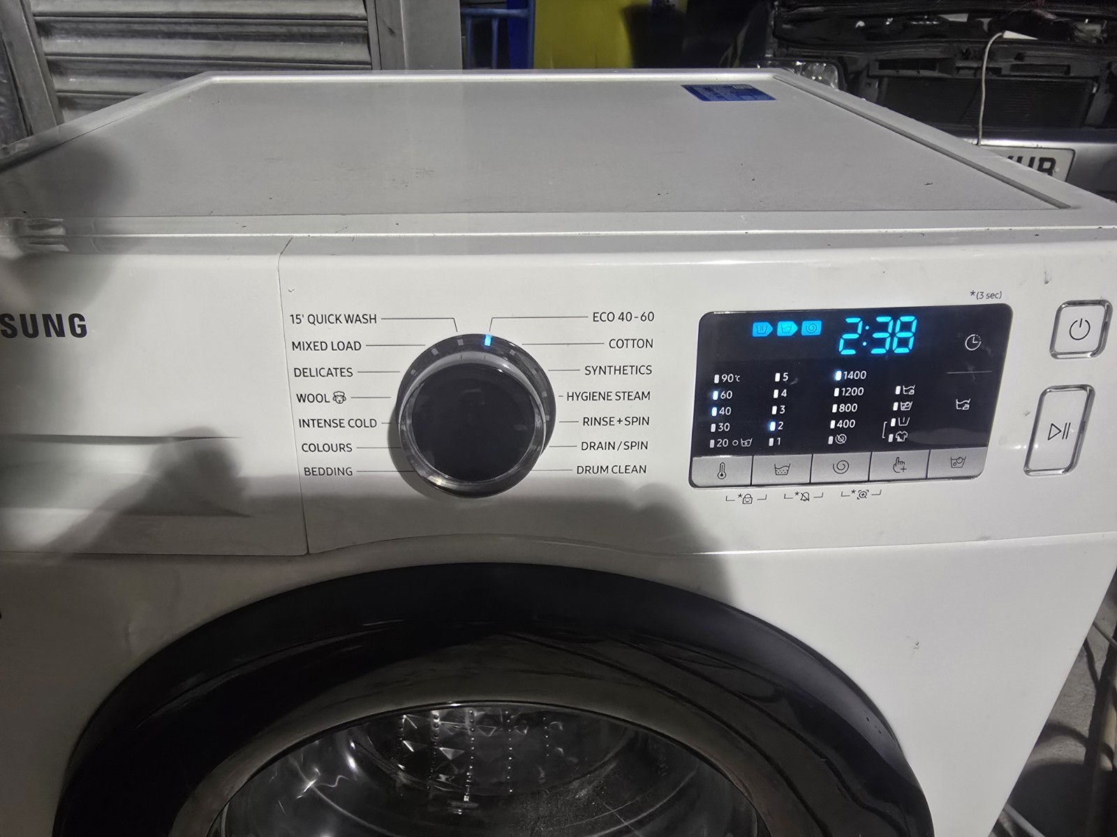 Samsung Washing Machine 8Kg 1400 rpm White B Rated WW80TA046AE ...