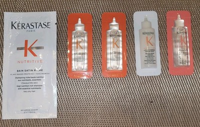 Kerastase Samples, Set Of Five (5). Shampoo, Split Ends Serum ...