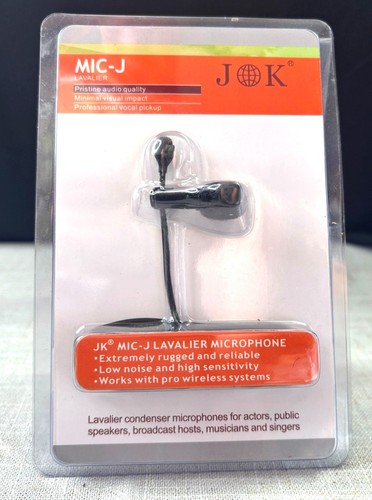 JK MIC-J Lavalier Microphone Pristine Audio Quality Professional Vocal ...