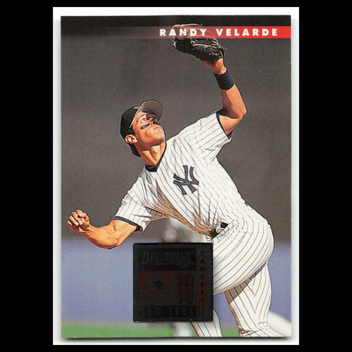 Randy Velarde #369 1996 Donruss New York Yankees Baseball Card MLB NM ...