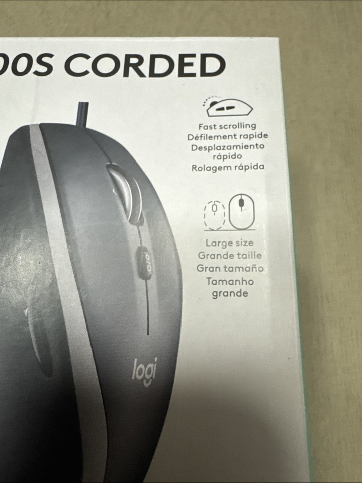 Logitech Advanced Wired Corded Mouse with Hyper-fast Scrolling & Tilt ...