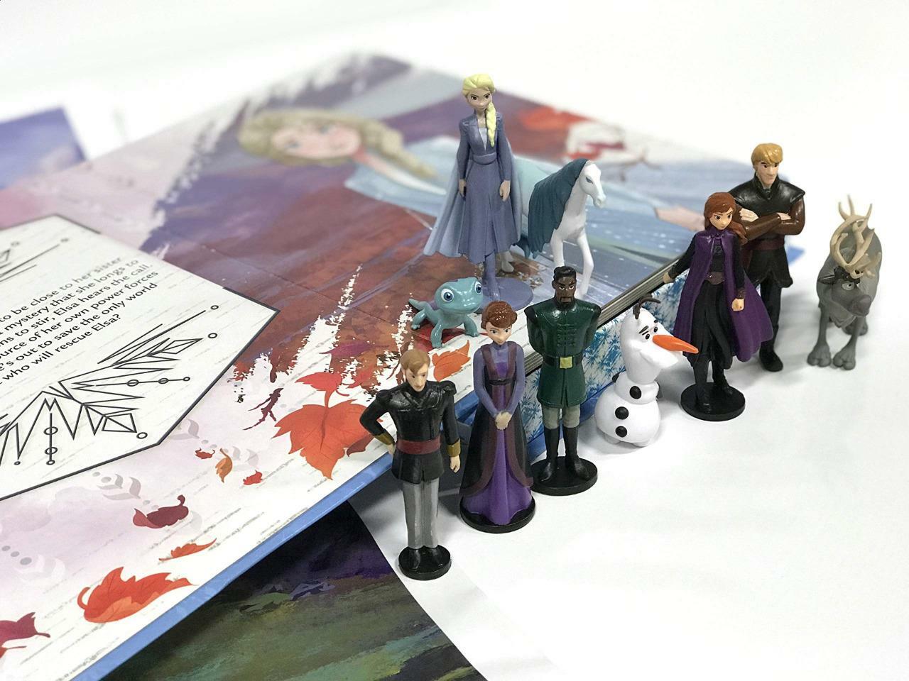 Disney Frozen II My Busy Books Story 10 Figurines Play Mat Elsa Anna ...