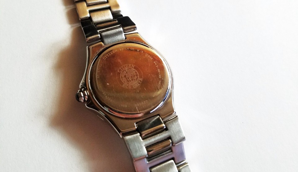 Citizen Women E011-S043697 Eco-Drive Watch Silver Bracelet Band Diamond ...