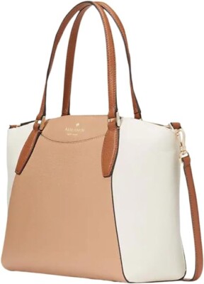 NWT ~Kate Spade Monica Color Block Satchel/Crossbody Bag Light Fawn ...