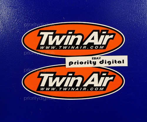 2x Twin Air Filter decals Stickers RM KX YZ YZF CR CRF KXF 125 250 450 ...