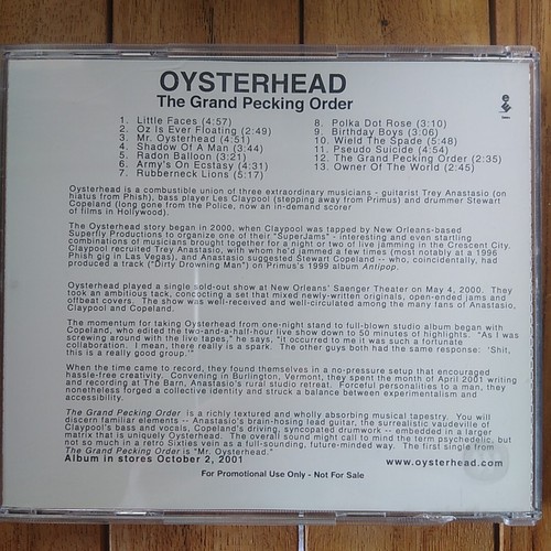 The Grand Pecking Order by Oysterhead (CD, Oct-2001, Elektra (Label ...