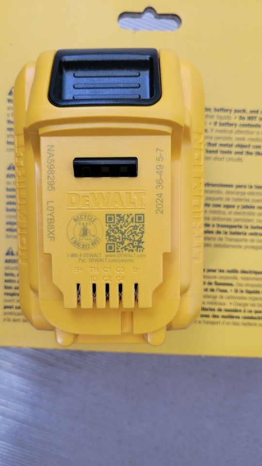 Genuine DEWALT DCB208 20V Premium Li-ion 8.0Ah Battery w/ Fuel Gauge ...