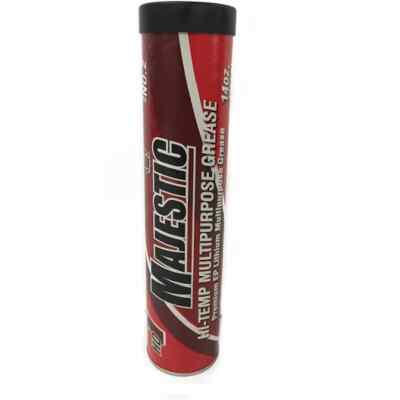 Majestic Lithium Multipurpose Red Hi-Temp Grease, 14 Oz. Tube (Case of ...