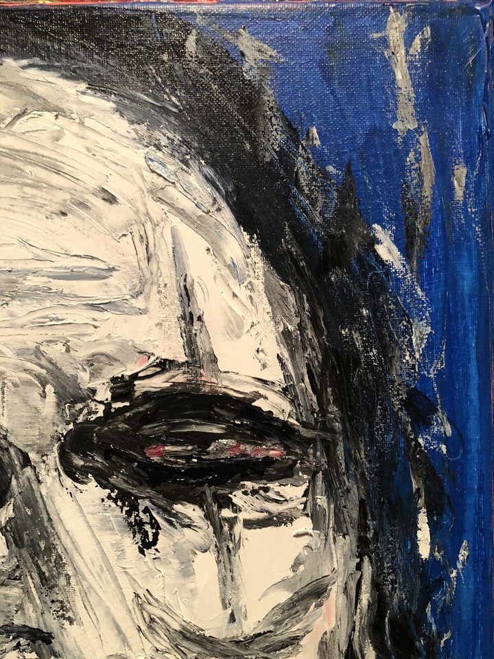 “Lurking Crow” Original Painting Stretched Canvas #michaelscottwoodcock ...