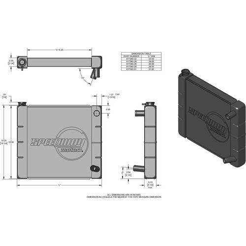 Universal LS Swap 28 Inch Double Pass Radiator Kit w/Hose Adapter | eBay