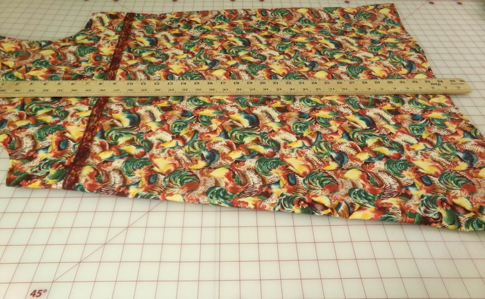 Handmade Adult Apron Cross-back. Chicken Fabric. Fixed Buttons. Pull ...