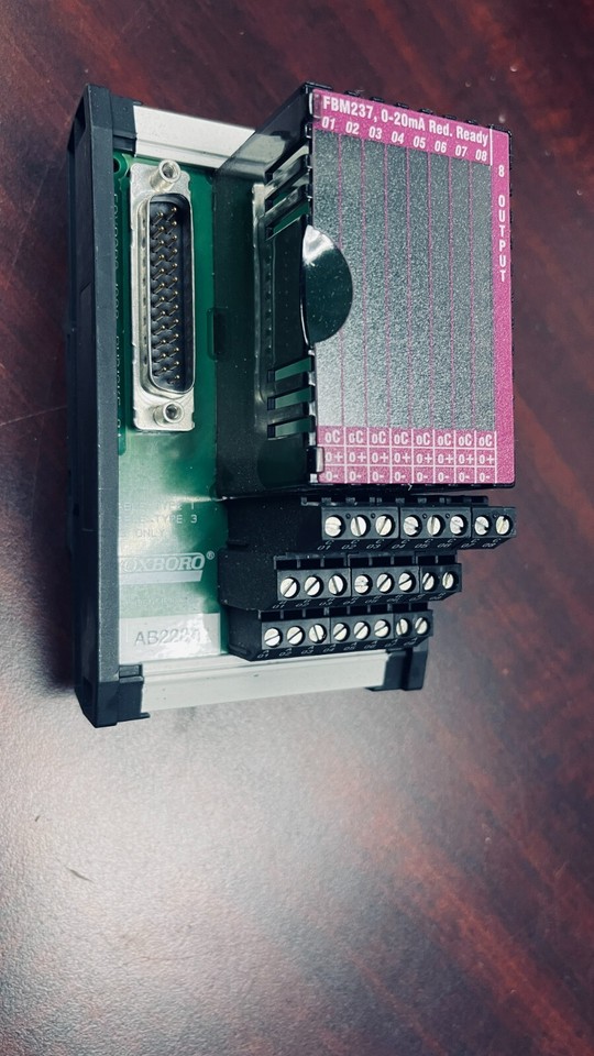 Foxboro FBM237 0-20mA Red. Ready PLC Termination Assembly | eBay