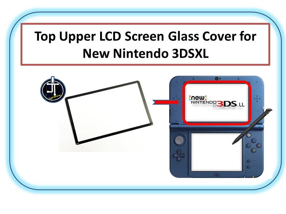 Top Upper GLASS Screen Display Lens Replacement for Nintendo New 3DS XL ...