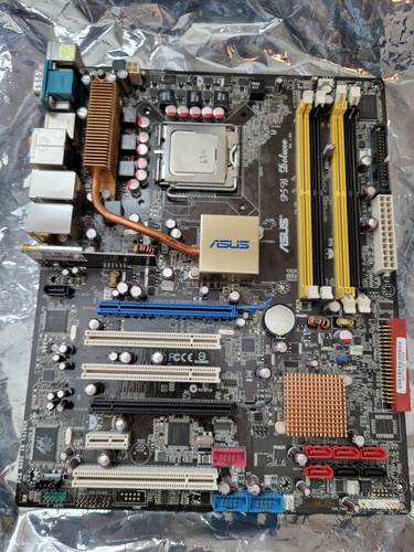 ASUS P5B Deluxe, LGA775 Socket Motherboard + P4 3GHz, PUFFY CAPS, READ ...