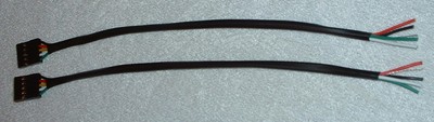 2 Quick Connect Cables 5-wire PASSIVE for EMG-HZ Guitar Pickups bass 8 ...