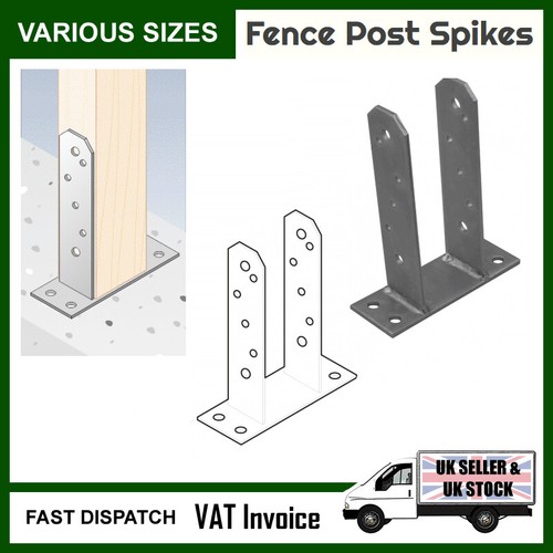 bolt down u post support bracket 71mm -121mm | eBay