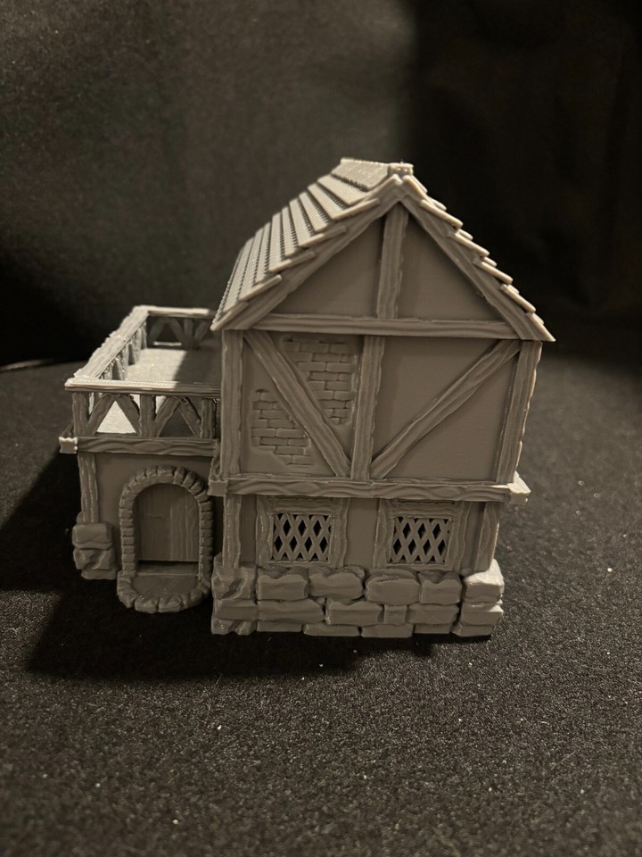 Medieval Fantasy Two-story Commoner House | eBay