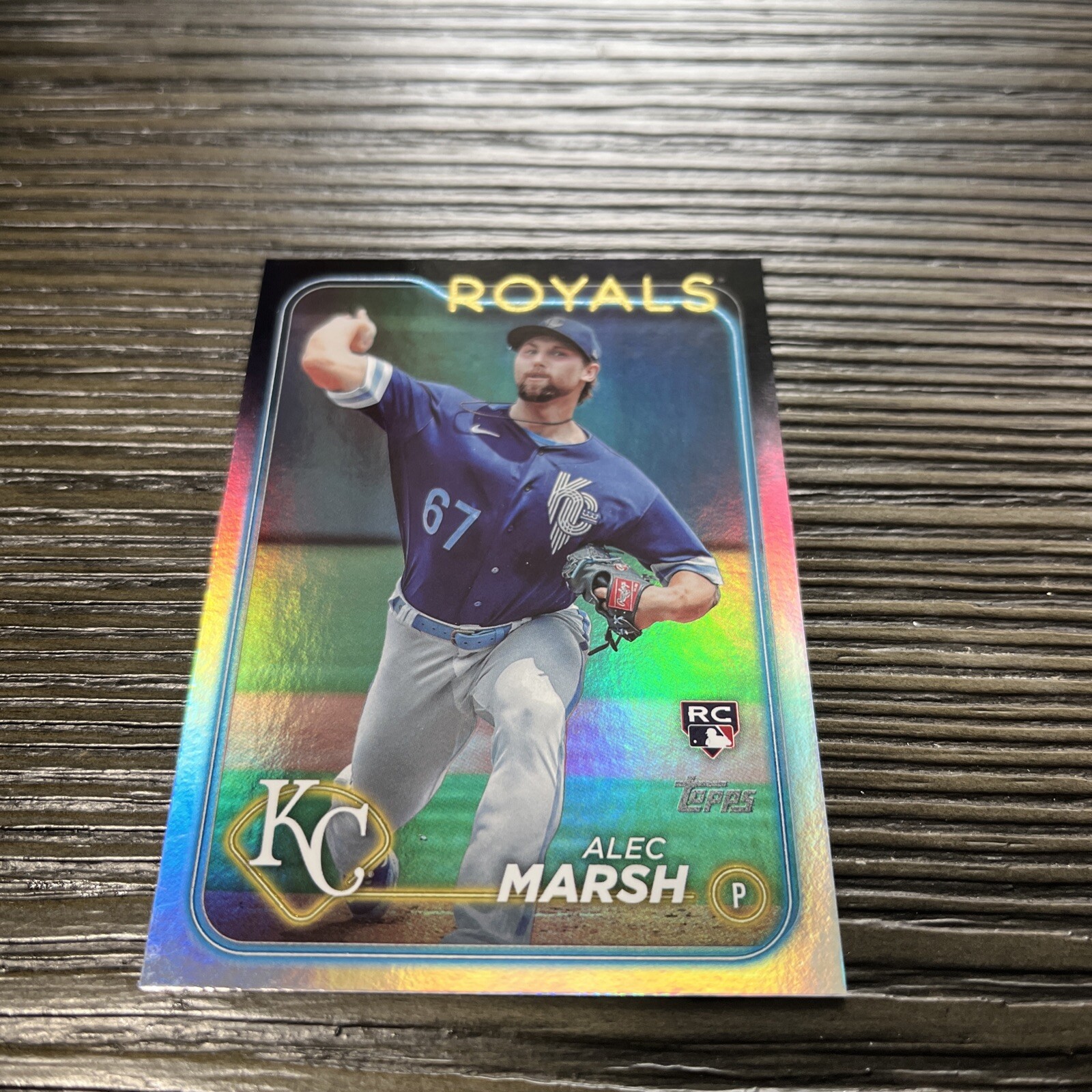 2024 Topps Series 1 Rainbow Foil #163 Alec Marsh Kansas City Royals ...