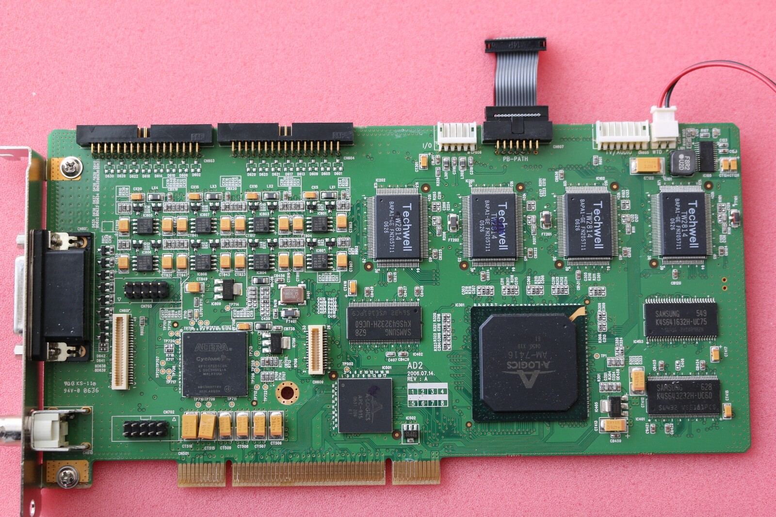 2x Pelco Security Camera DVR 8 Channel Video Capture Card AD2 A-Logic ...