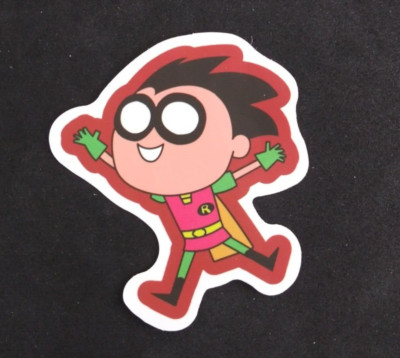 Teen Titans Go! Robin Jumping For Joy Sticker 2.25" | eBay