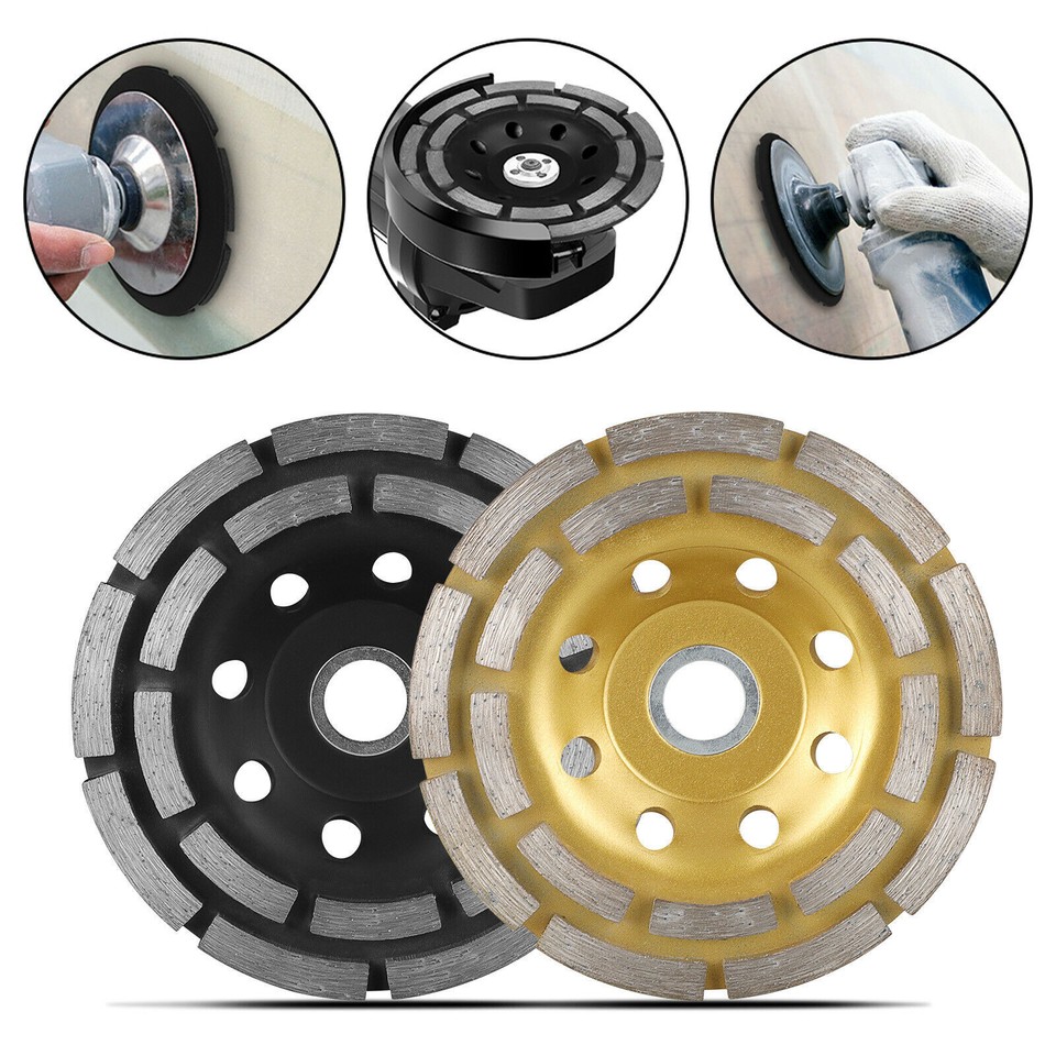 4" 4.5" 5" 7" Diamond Grinding Cup Wheel Disc Concrete Stone Marble ...