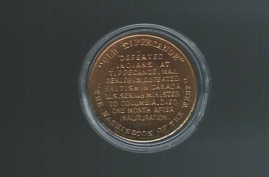 1945 V. RARE William H. Harrison 9th Presidential Commemorative Medal ...