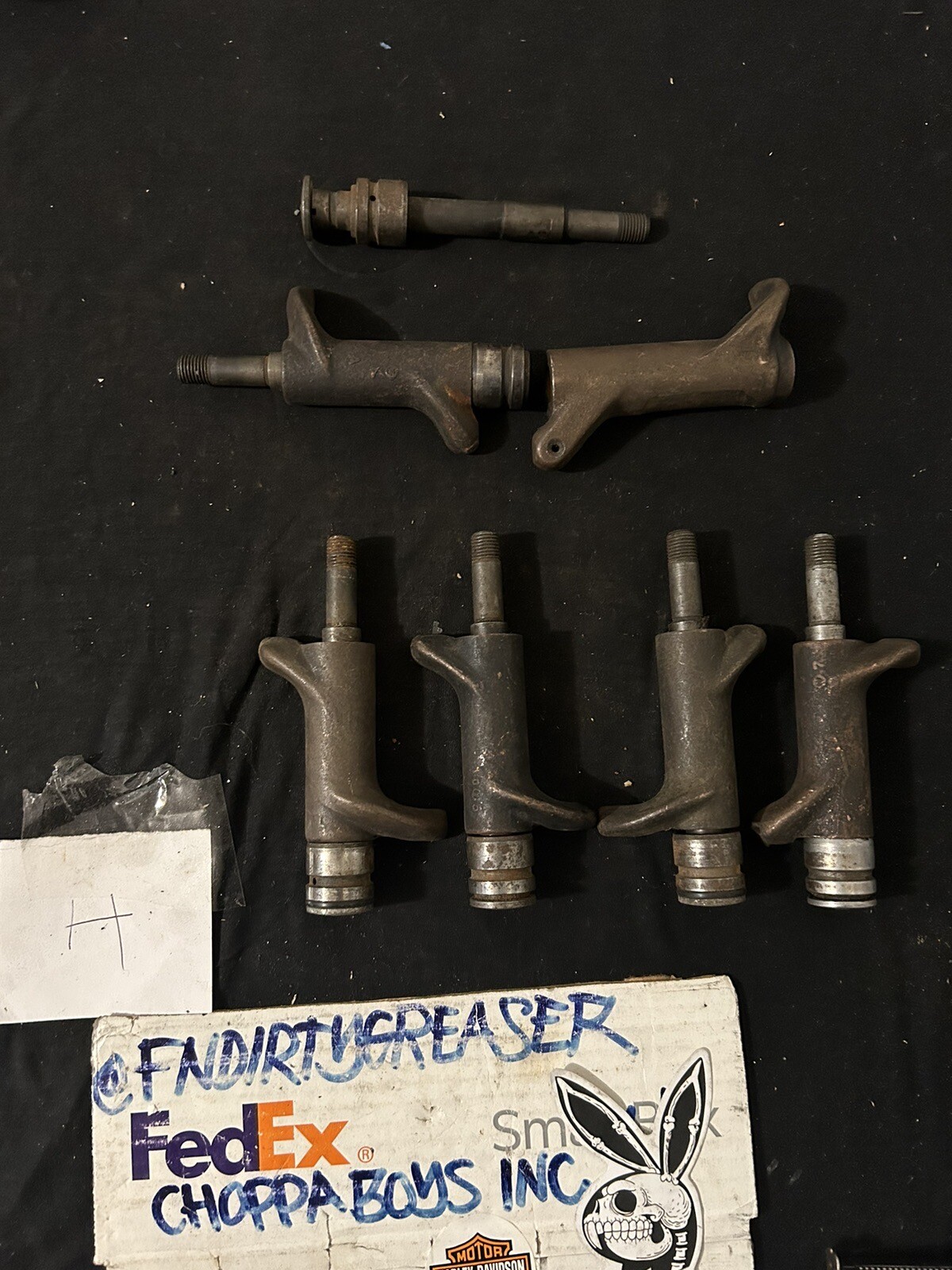 4 Genuine Harley Rocker Arms shafts Sportster Ironhead XL 1957 - 1985 ...