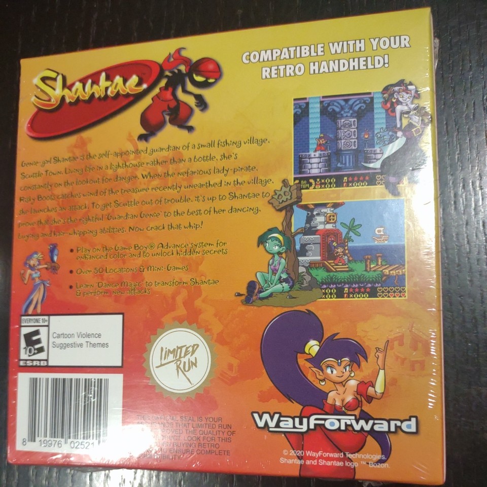 Shantae (Nintendo Game Boy Color, 2021) - WayForward - Limited Run ...