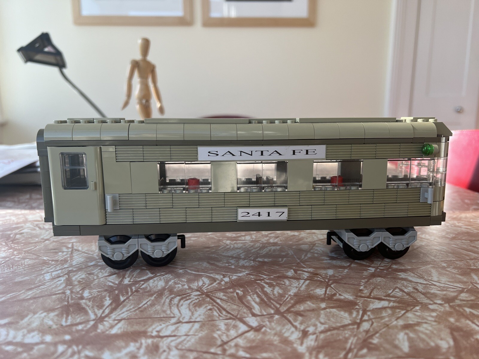 Lego Santa Fe Model Train 10022 Set II Box Car. No Box or Manual | eBay