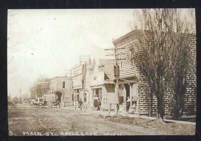 REAL PHOTO APPLEGATE MICHIGAN DOWNTOWN STREET SCENE STORES POSTCARD ...