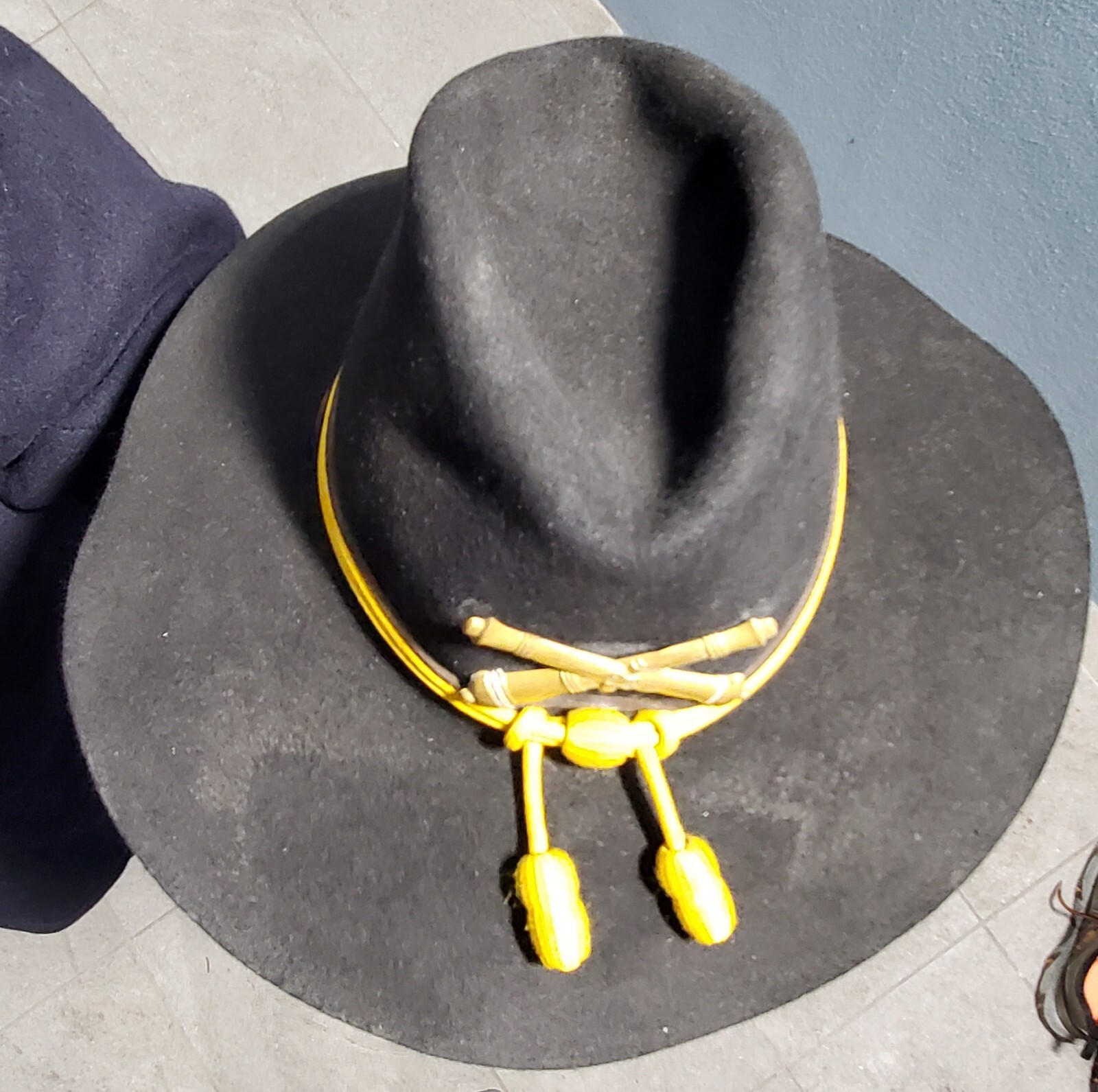 Civil War Reenactor felt Slouch hat Cross-cannon insignia Free Shipping ...