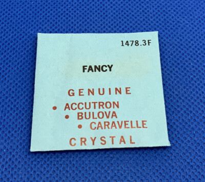 Bulova Accutron 1478-3F Fancy Crystal NOS | eBay
