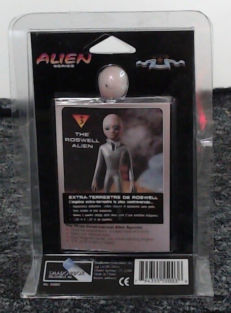 Roswell Alien 1996 Shadowbox Collectibles 4” Figure Trading Card New In ...