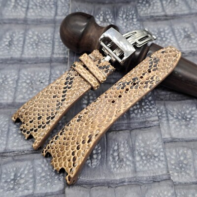 28mm/18mm Exotic Leather Watch Band Military Fashion Bespoke Minimalist ...