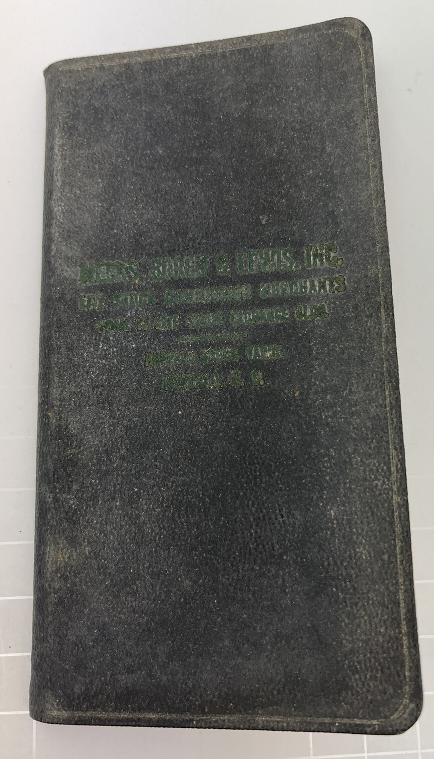 Meeks Boren & Lewis Cattle Ordering Ledger With Calendars 1936 Buffalo ...