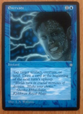 Magic The Gathering Ice Age Enervate in unplayed condition | eBay