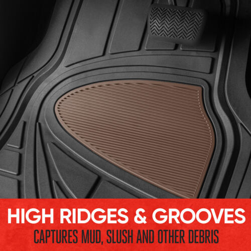 All-Weather Waterproof Front & Rear Rubber Floor Liners -Motor Trend ...