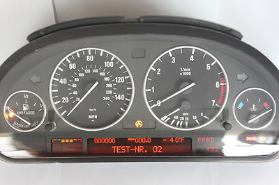 0 Miles Virgin Remanufactured BMW E39 5-ser Instrument Cluster w ...