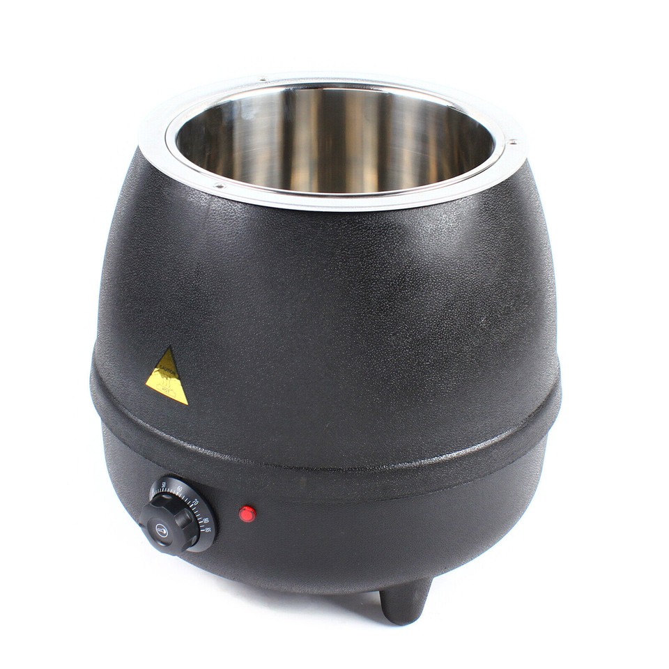 10L Stainless Steel Pot Electric Commercial Soup Kettle Jug Mulled Wine ...