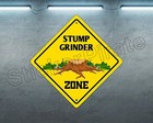 *Aluminum* Stump Grinder Zone Funny Metal Novelty Sign 12"x12" | eBay