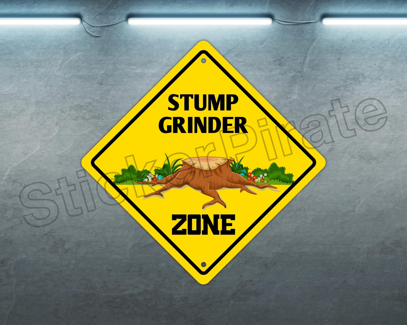*Aluminum* Stump Grinder Zone Funny Metal Novelty Sign 12"x12" | eBay