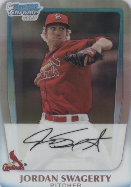 2011 Bowman Chrome - Prospects Jordan Swagerty #BCP183 Refractor /500 ...