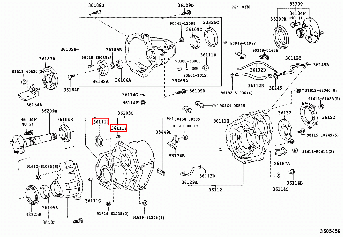 Genuine Toyota LandCruiser 80 75 70 Series FZJ HZJ HDJ FJ Transfer Case ...