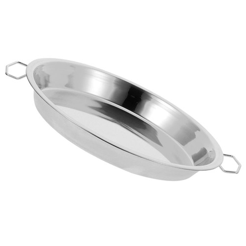 Stainless Steel Cake Pan Serving Tray Platter Pans Baby Pie Food Trays ...
