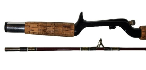 Heddon Pal 2pc Casting Rod 6'🎣 Vintage #1241 Brown Fiberglass Clean ...