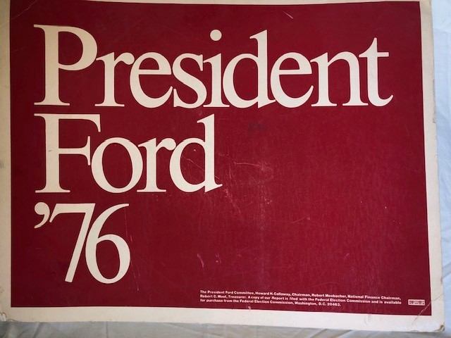 RARE 1976 Gerald Ford presidential campaign poster, Collectible, Good ...